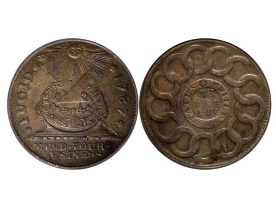 1787 Mind Your Business - Fugio Cent Value and History | U.S. Coins Guide